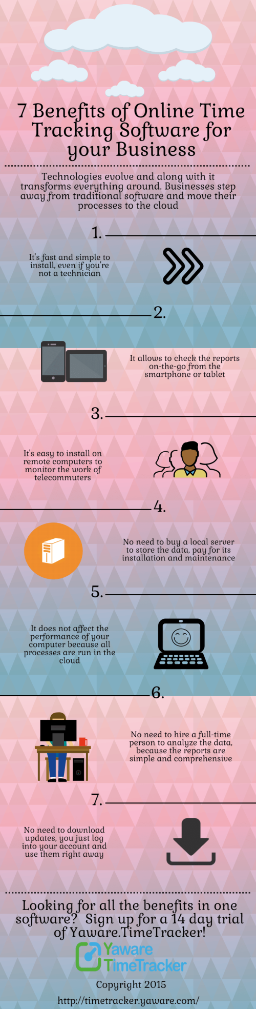 7 Benefits of Online Time Tracking Software [Infographic]