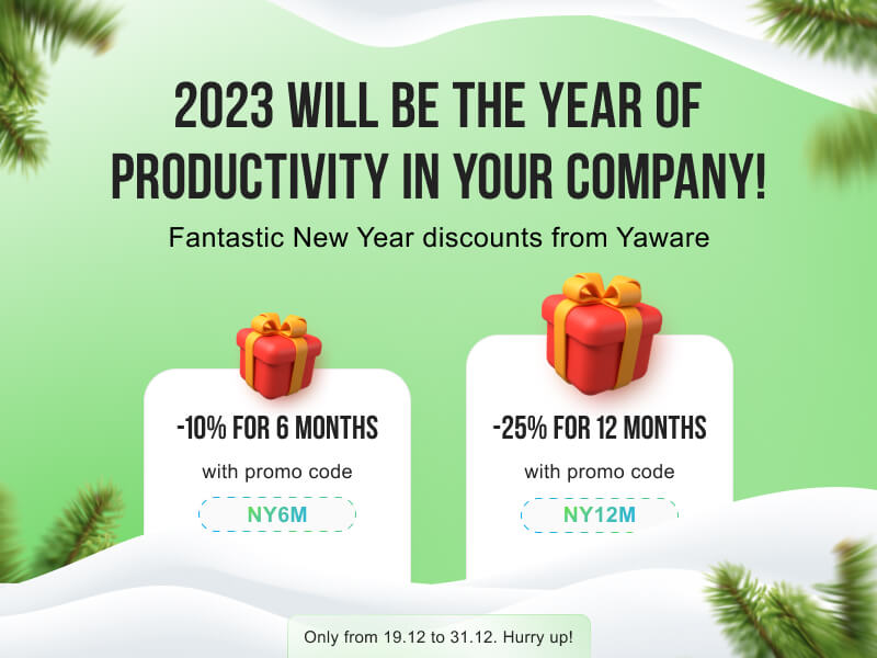 Extraordinary New Year's discounts. -25% for the whole year of ...